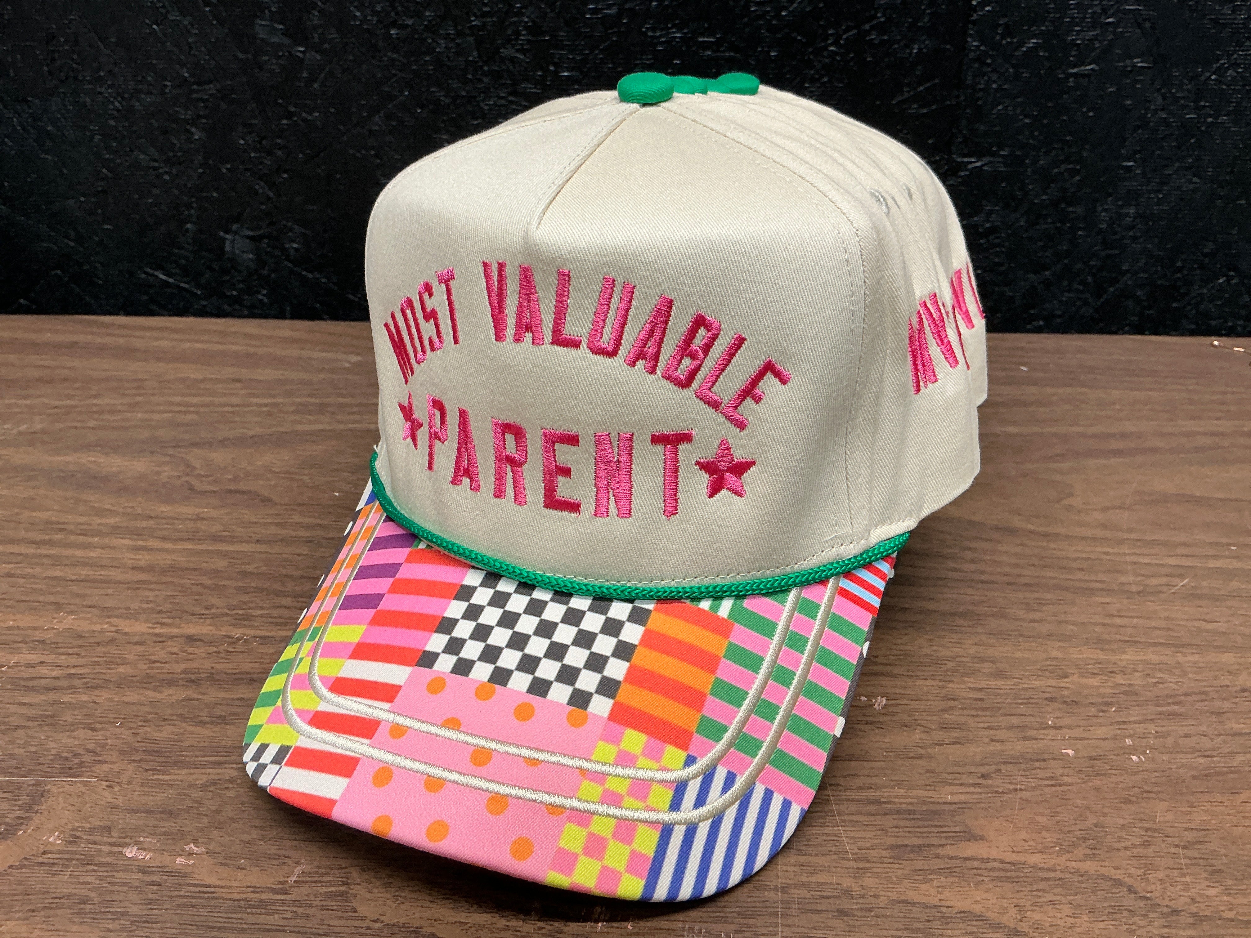 Most Valuable Parent Checkered Bill – Sister Babyz